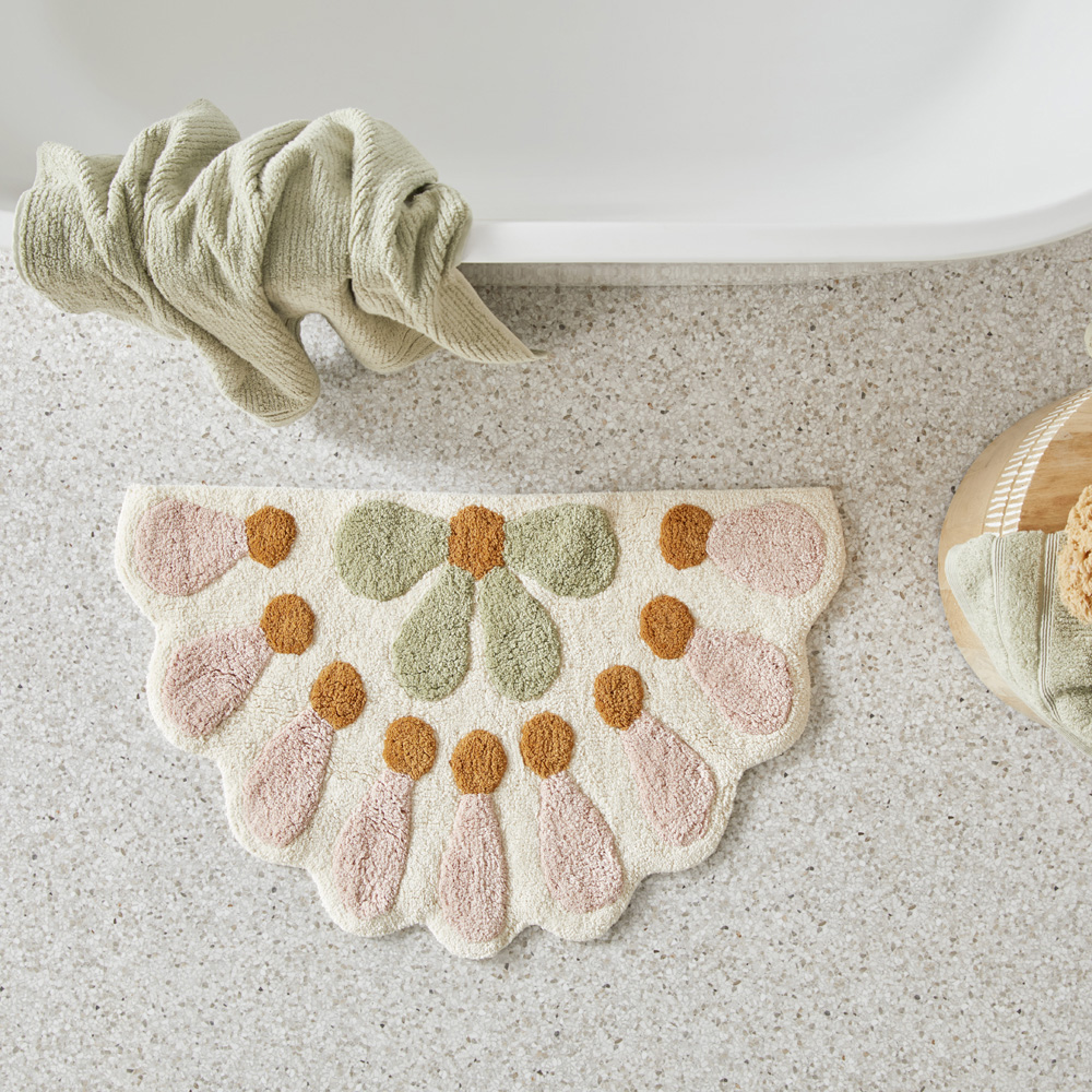 Clover Green Tea Multi Bath Mat | Adairs