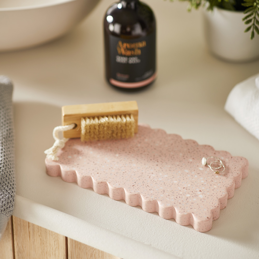 Mimi Terrazzo Pink Tray | Adairs