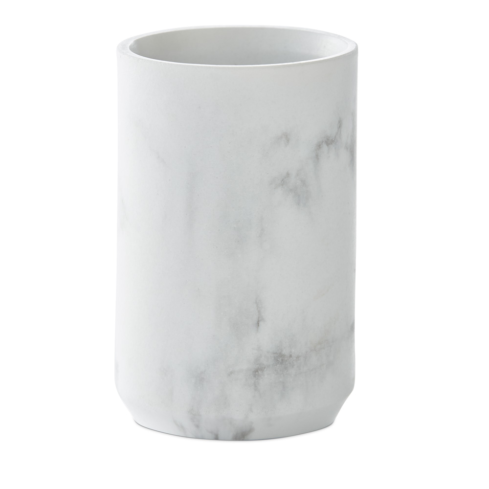 Mayfair Marble & Silver Bathroom Accessories | Adairs