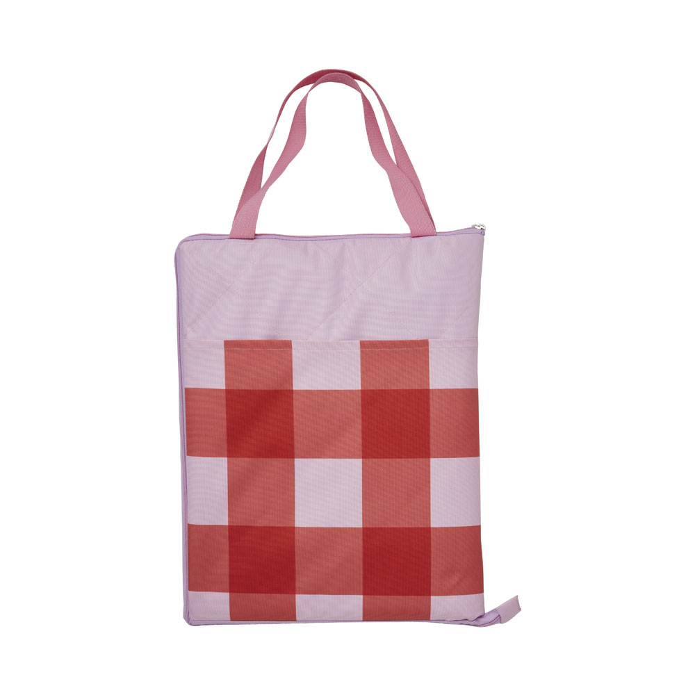 Pink & Red Gingham Large Picnic Rug | Adairs