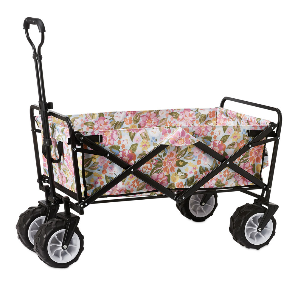 Byron Floral Blue Beach Trolley | Adairs