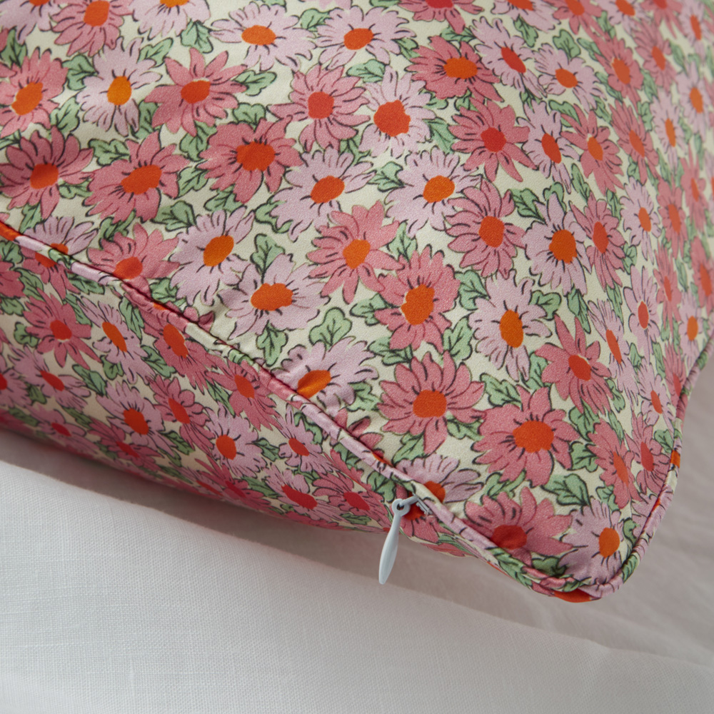 Pippa Floral Pure Silk Printed Pillowcases | Adairs