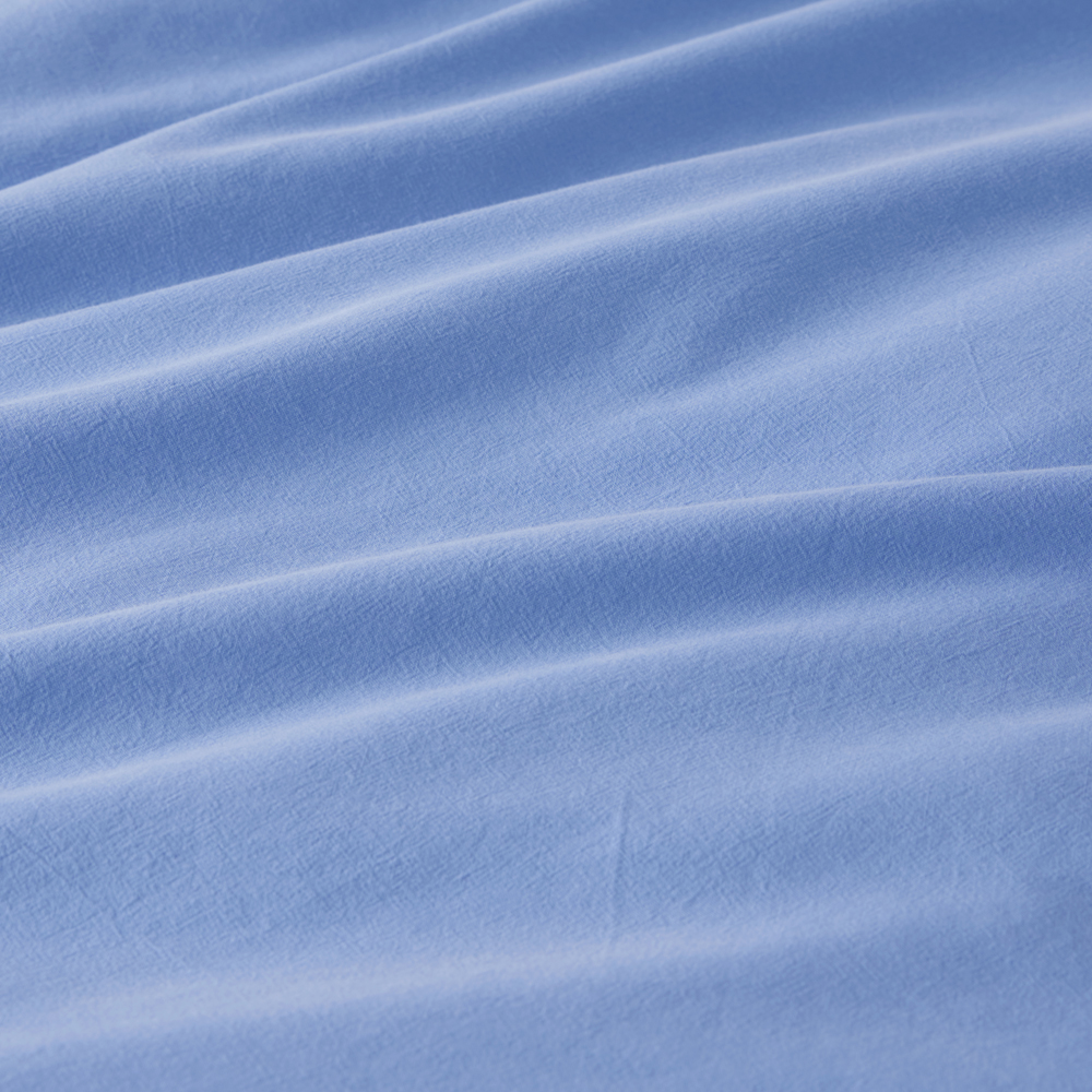 Stonewashed Cotton French Blue Pillowcases | Adairs