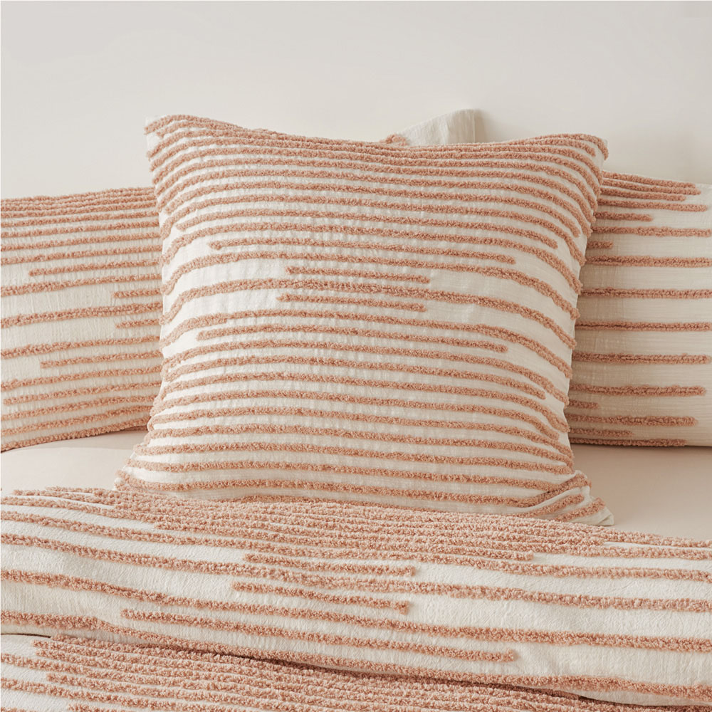 Seoul Tufted Clay Quilt Cover Separates | Adairs