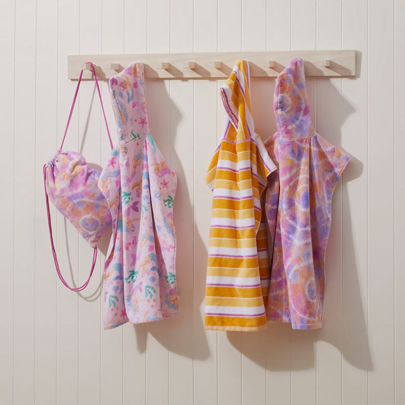 Adairs Kids - Velour Kids Mini Me Ocean Stripe Lemon Hooded Beach Towel ... Adairs Kids - Velour Kids Mini Me Ocean Stripe Lemon Hooded Beach Towel ...