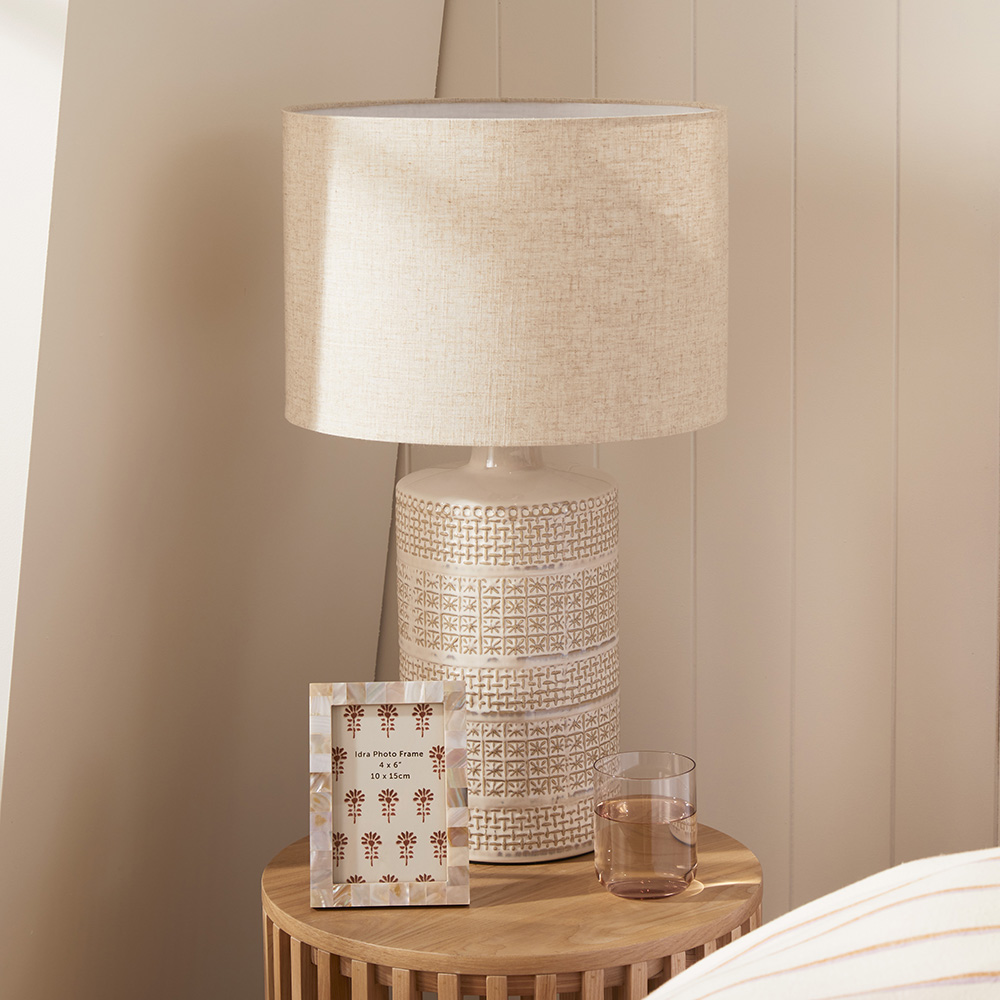 Suva White & Natural Table Light | Adairs