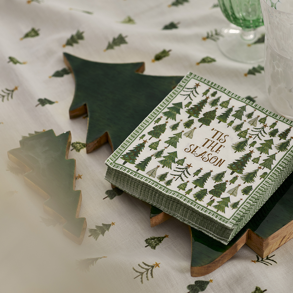 Festive 'Tis The Season Multi Paper Napkins Pack of 40 | Adairs