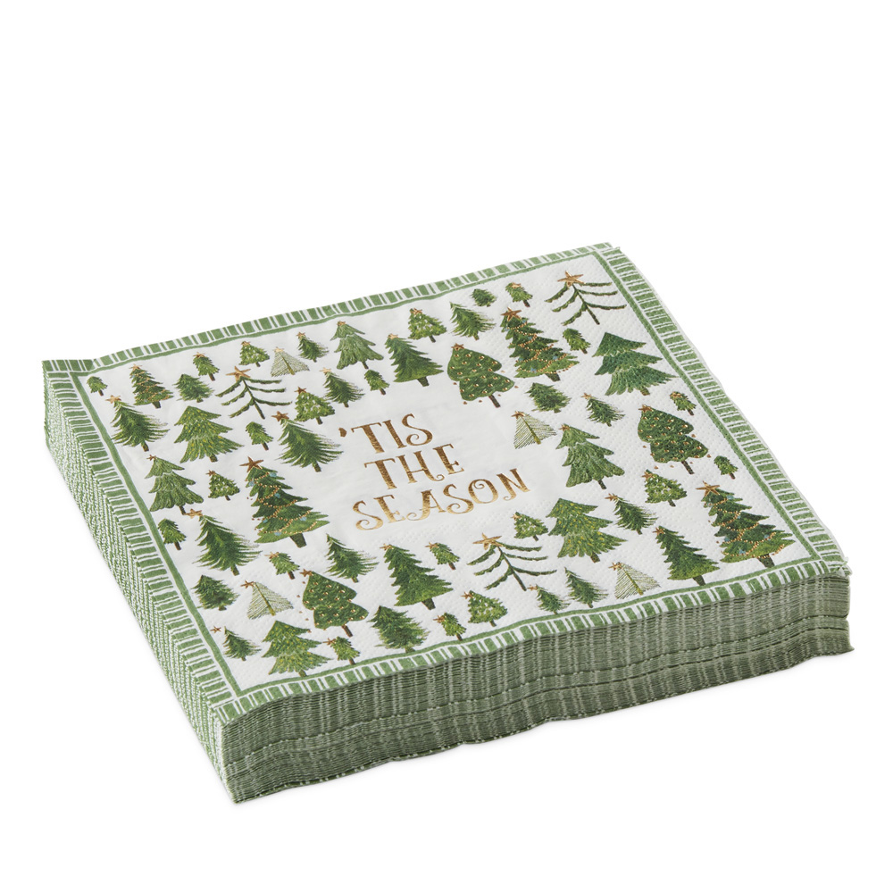 Festive 'Tis The Season Multi Paper Napkins Pack of 40 | Adairs