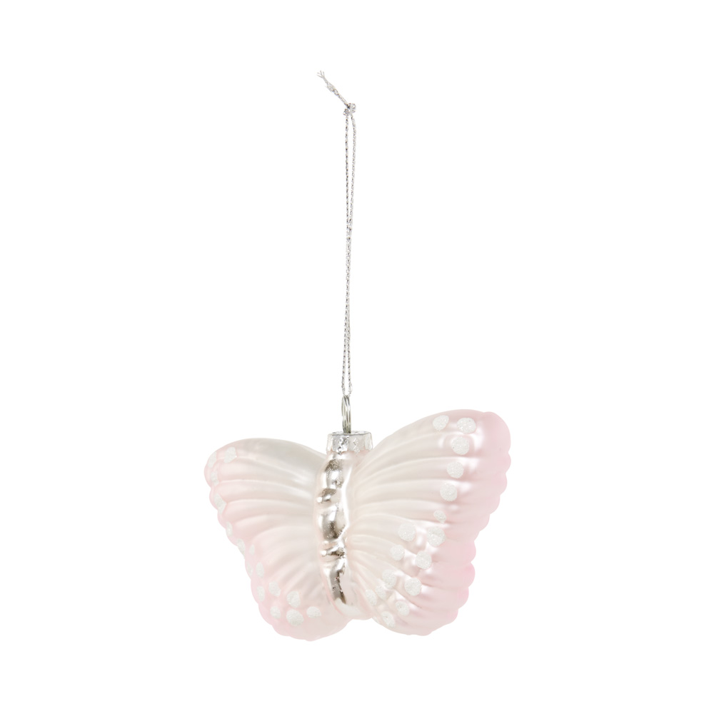 Vintage Pink Glass Butterfly | Adairs