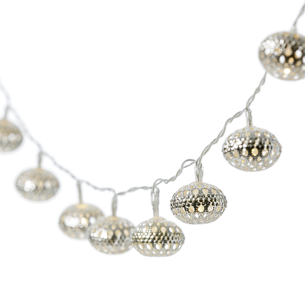Harlequin Silver Luxe String Lights | Adairs
