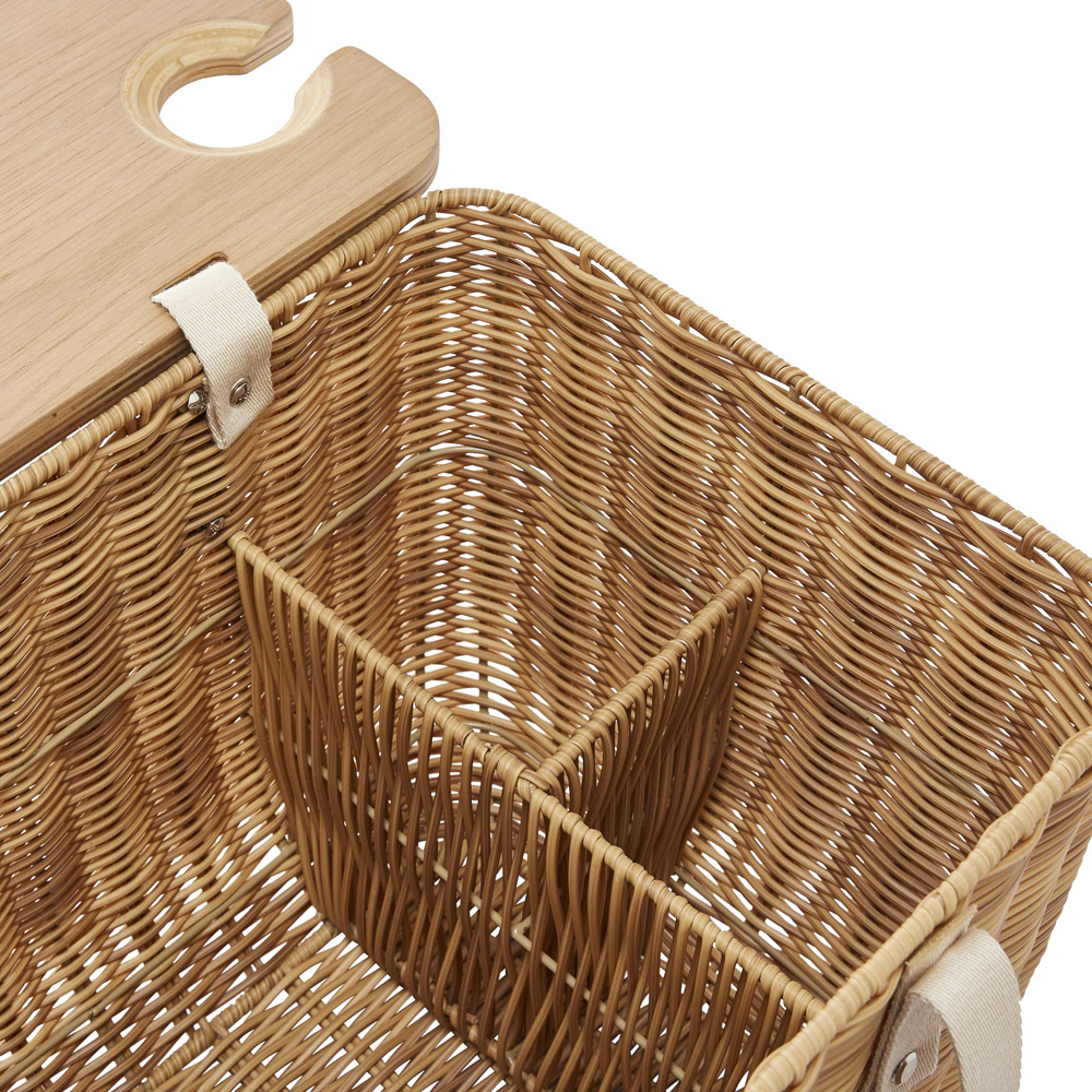Rosie Natural Rectangle Picnic Basket | Adairs