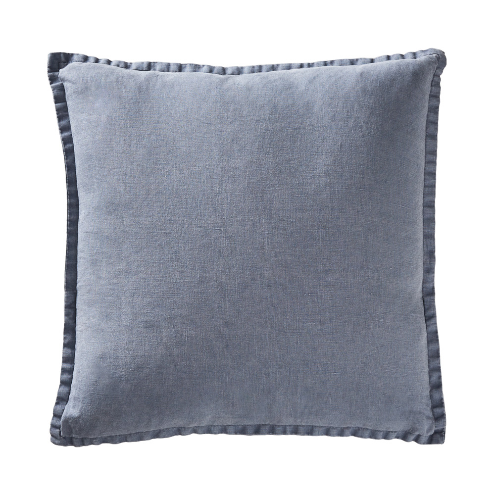 Belgian Vintage Washed Linen Thunderstorm Cushion | Adairs