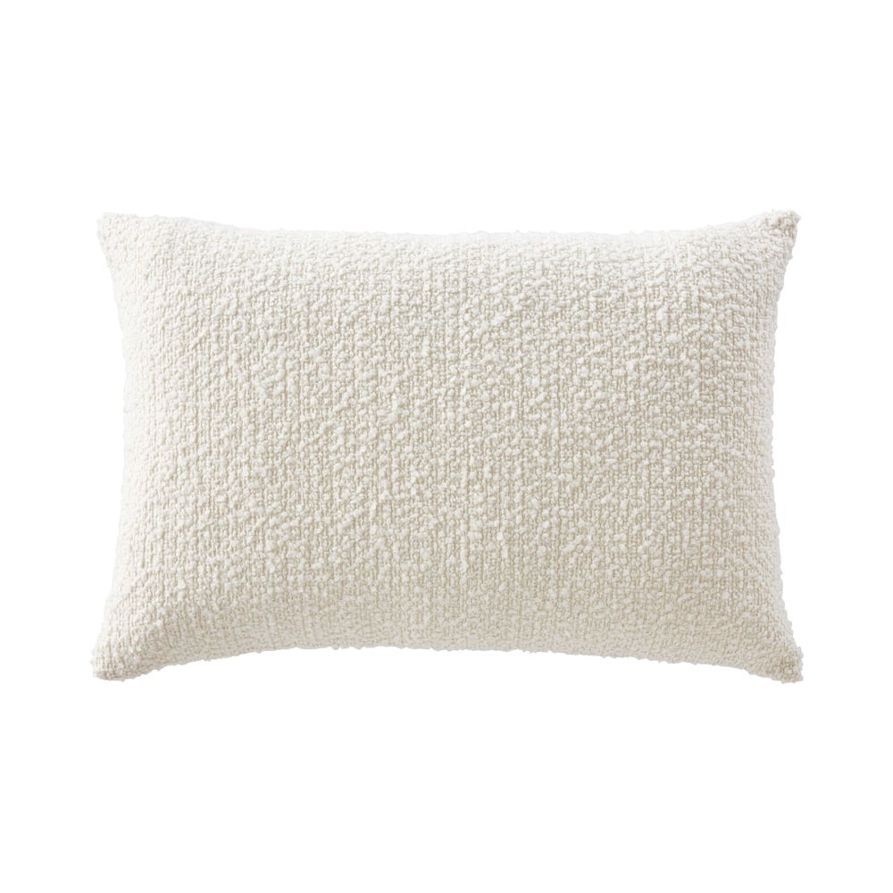 Otis White Long Boucle Cushion | Adairs