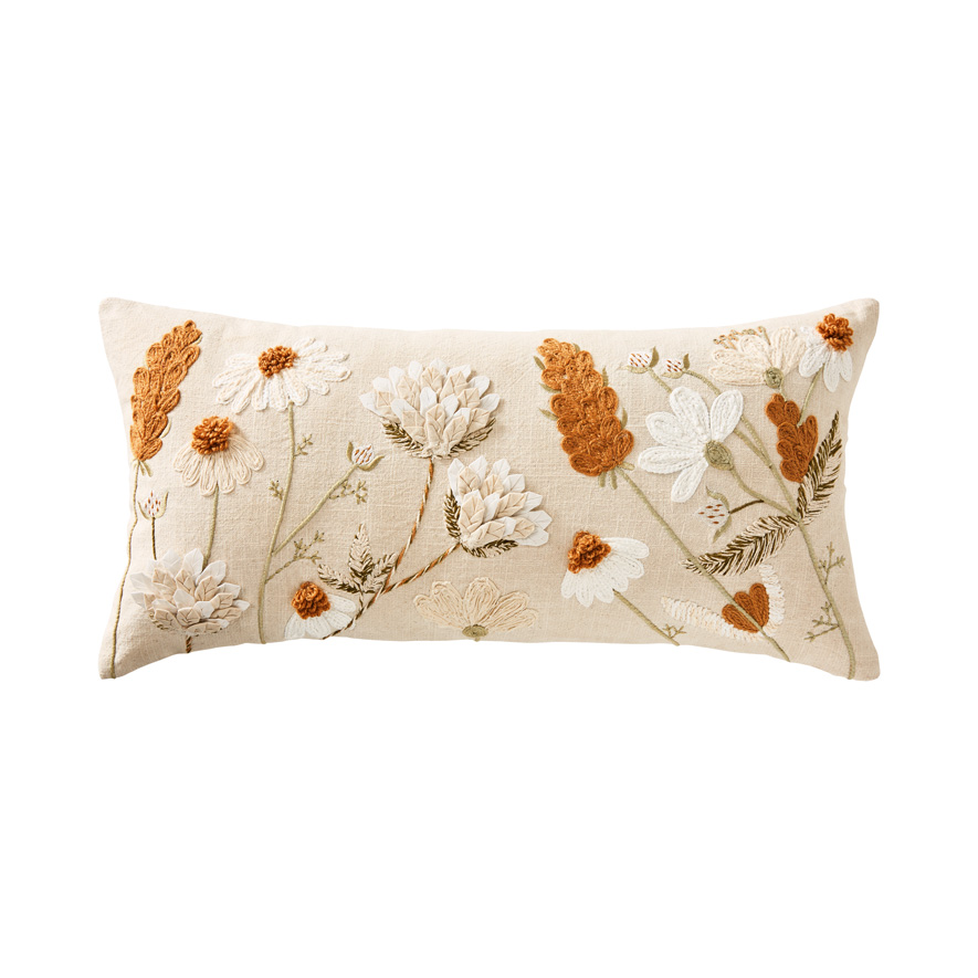 Mable Natural Floral Cushion | Adairs