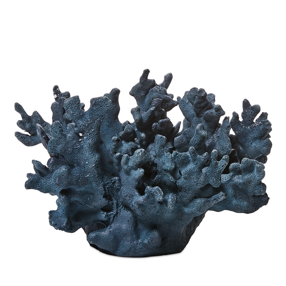 Byron Slate Blue Coral Statue | Adairs