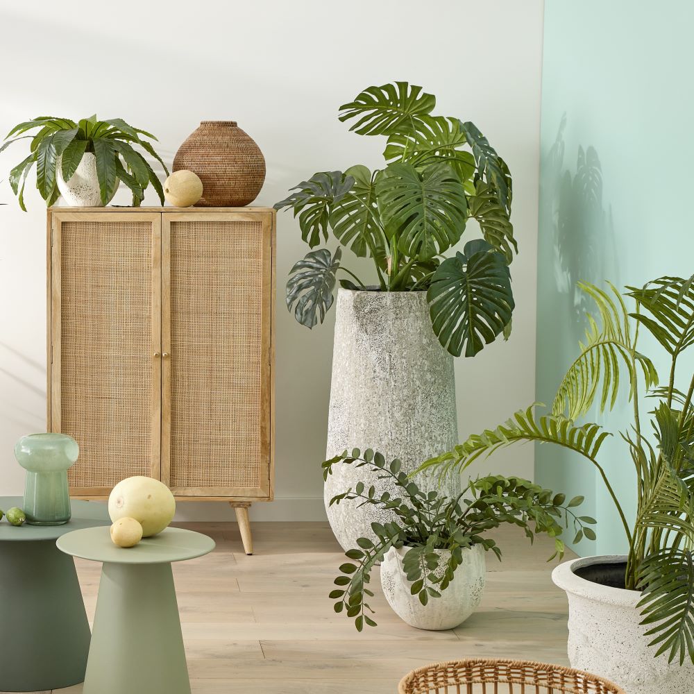 Odyssey Medium Rustic White Pot | Adairs