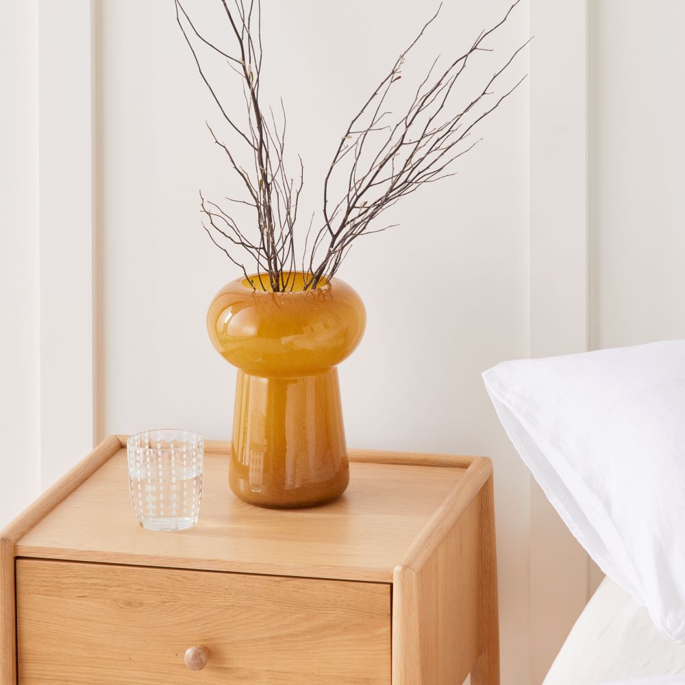 Tuba Amber Vase | Adairs