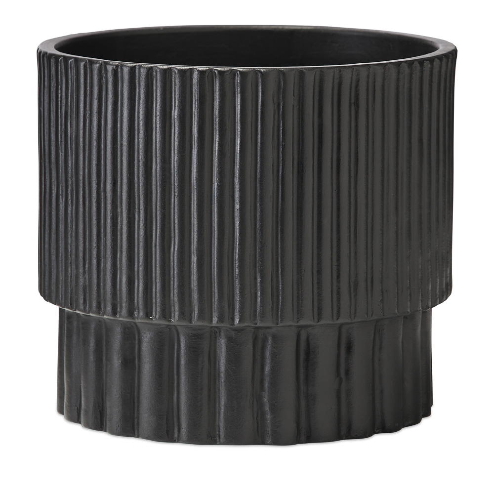 Stepped Black Pot | Adairs