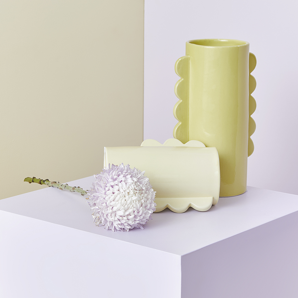 Sunset Chartreuse Vase | Adairs