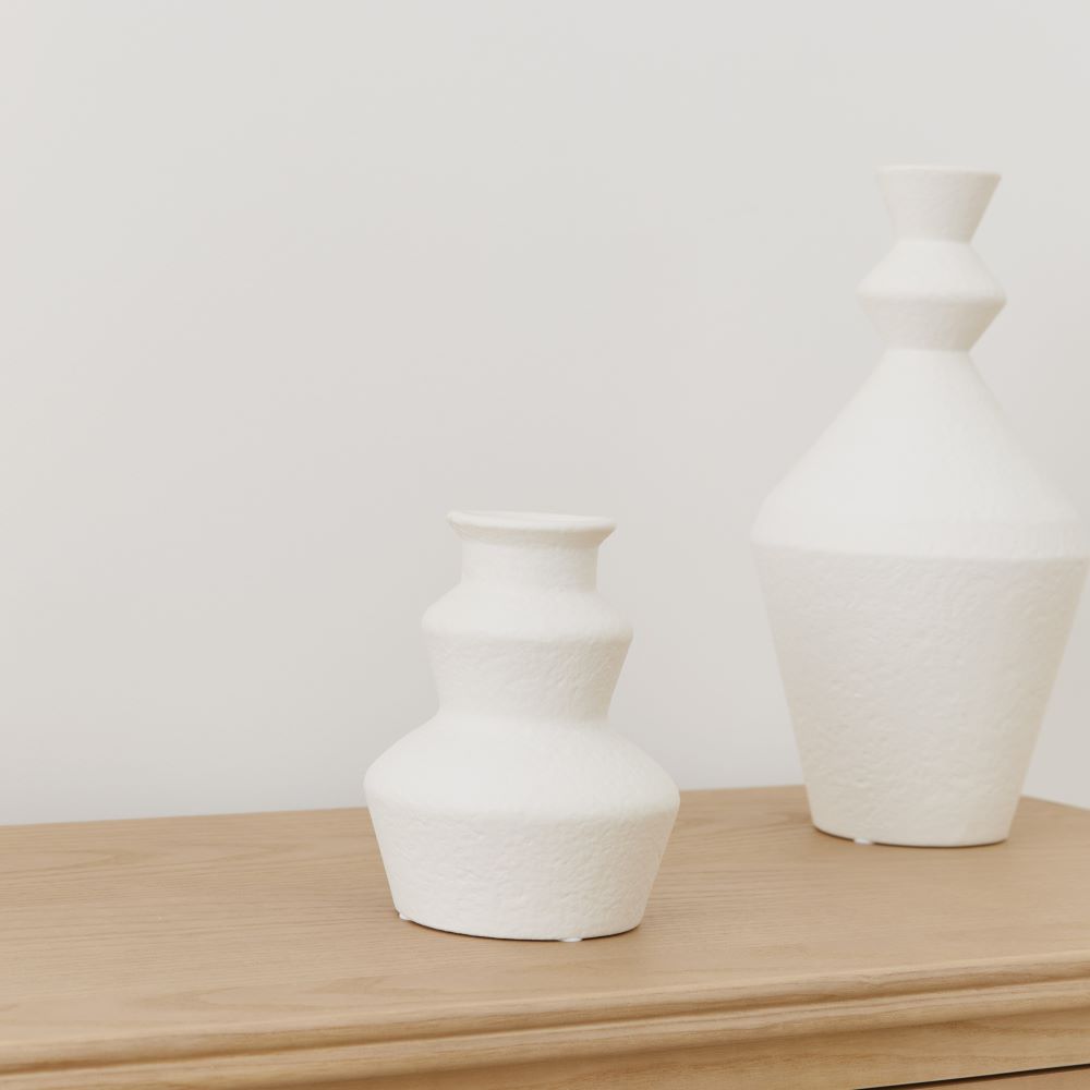 Angular White Vase | Adairs