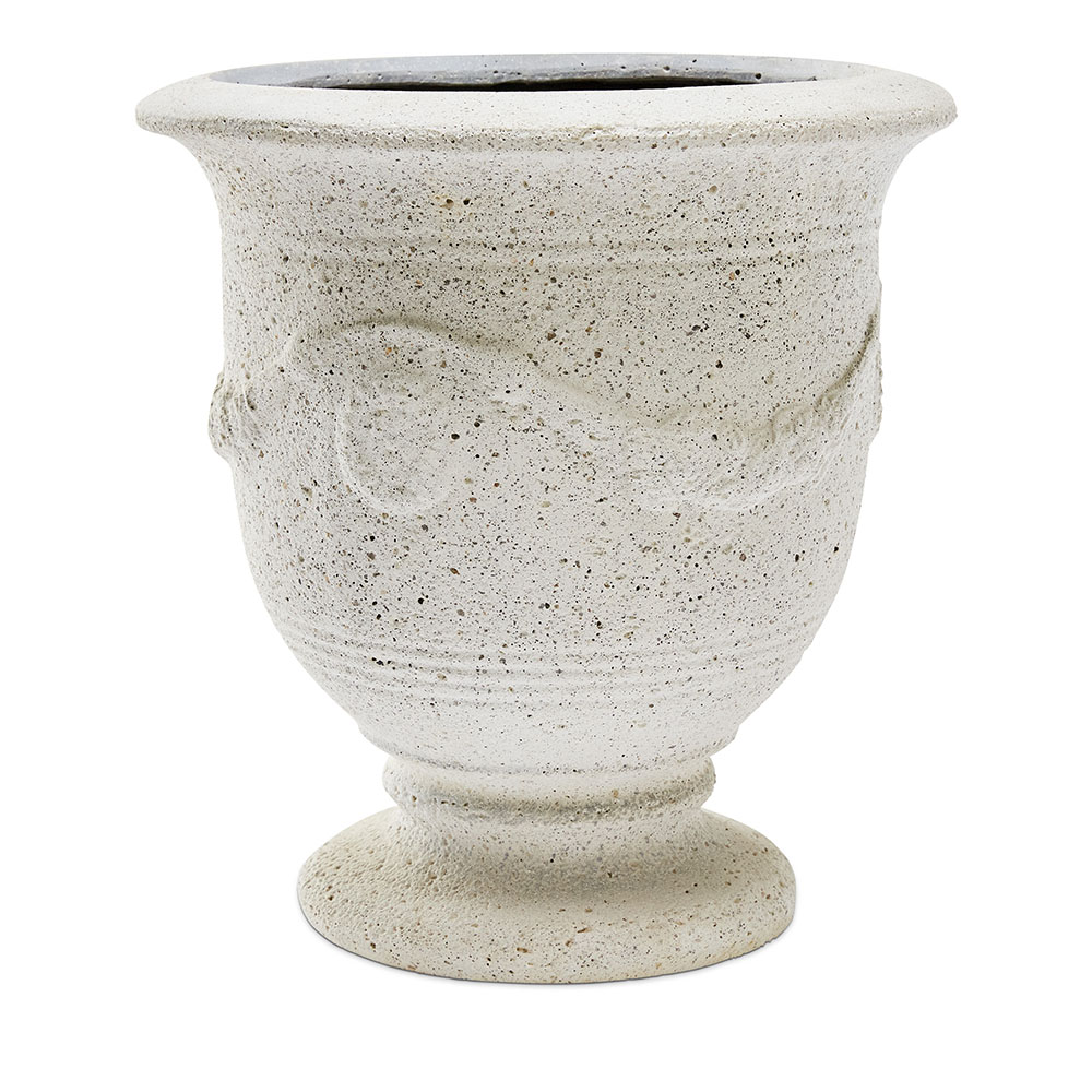 Riviera Antique White Large Urn | Adairs