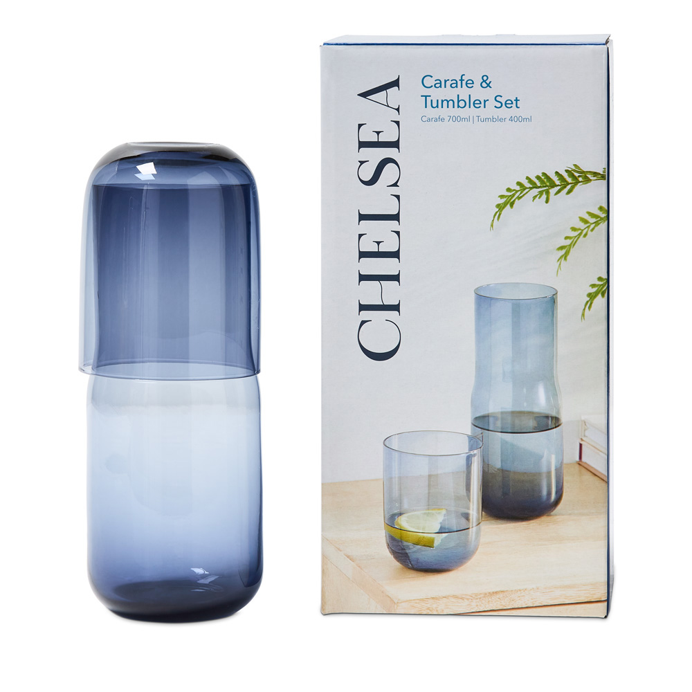 Chelsea Sapphire Blue Carafe & Tumbler | Adairs