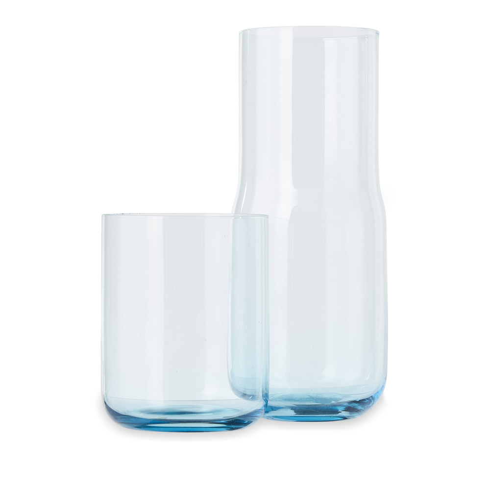 Chelsea Light Blue Carafe & Tumbler | Adairs