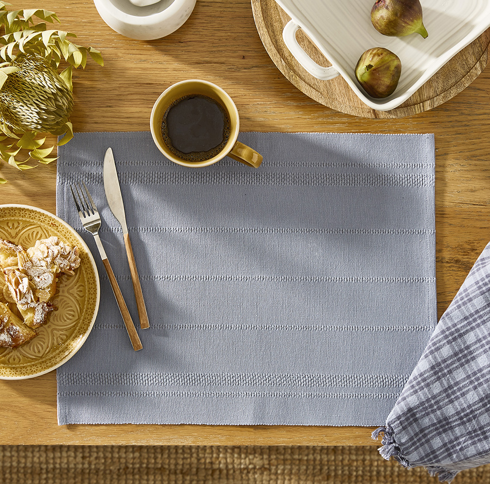Ishana Blue Placemat 2 Pack | Adairs