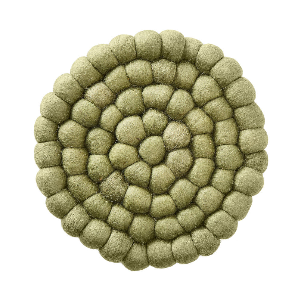 New Zealand Green Wool Trivet | Adairs