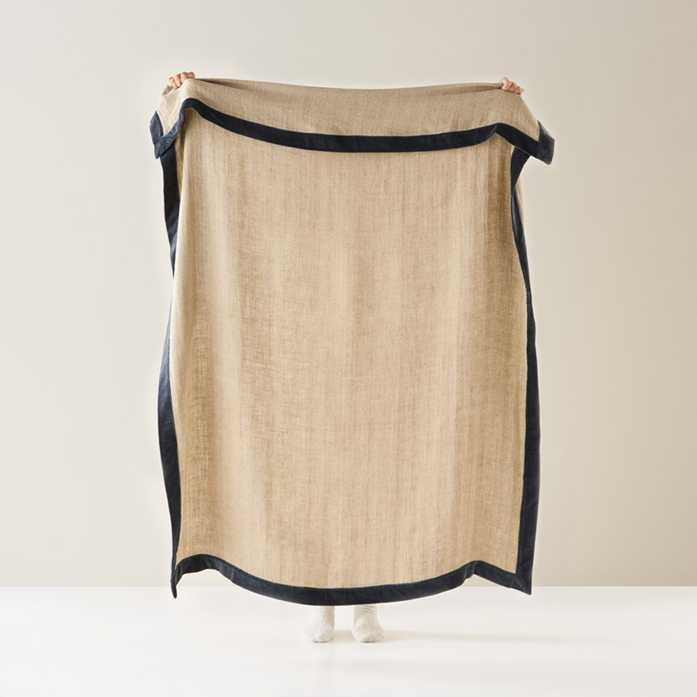 Arraya Navy Throw | Adairs