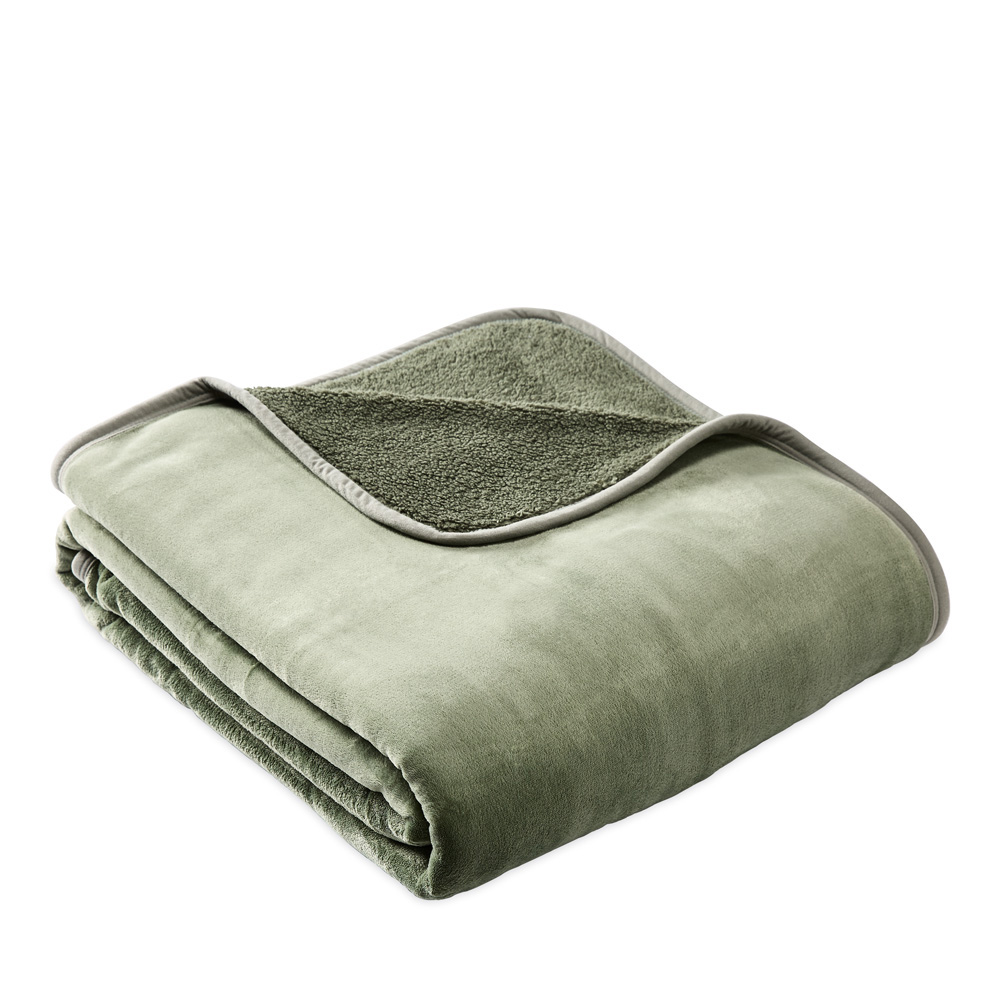 Sherpa Sage Blanket | Adairs