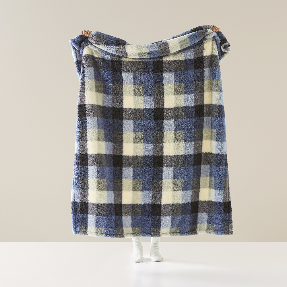 Cloud Lewis Check Throw | Adairs