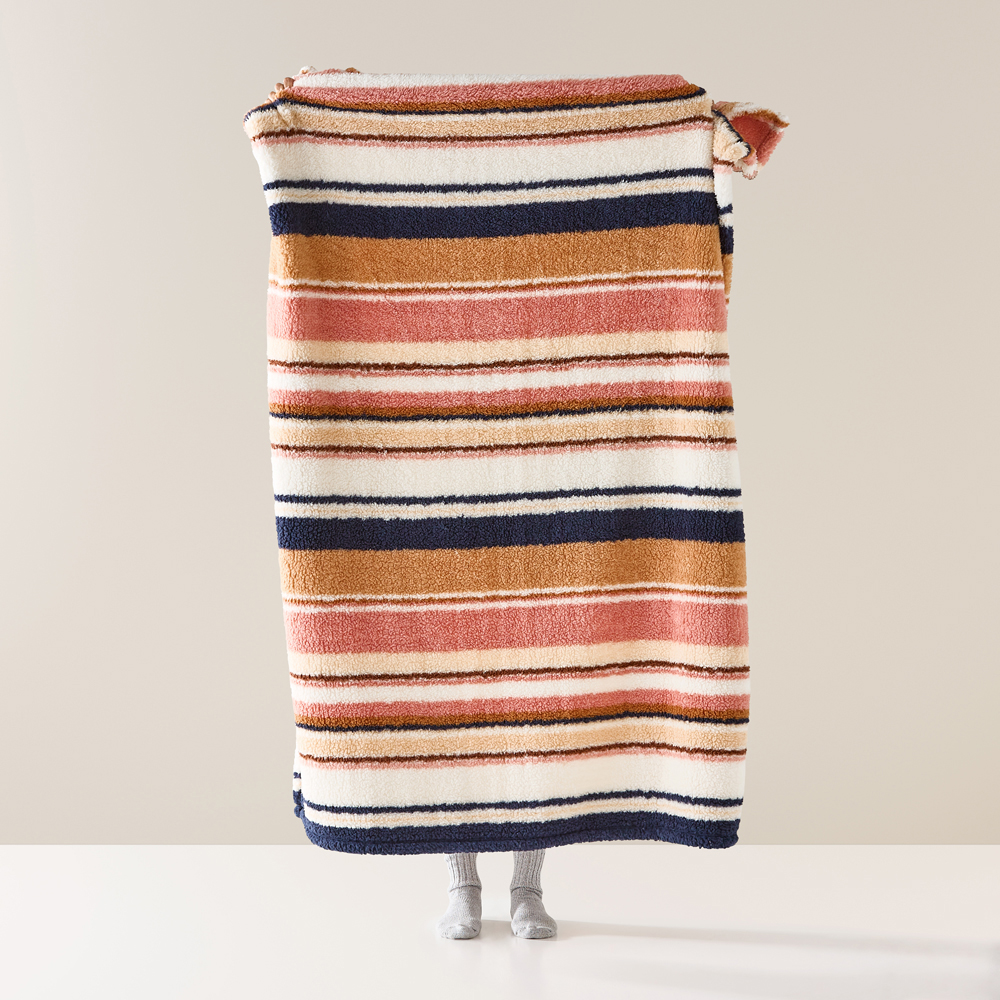 Cloud Winter Stripe Throw | Adairs