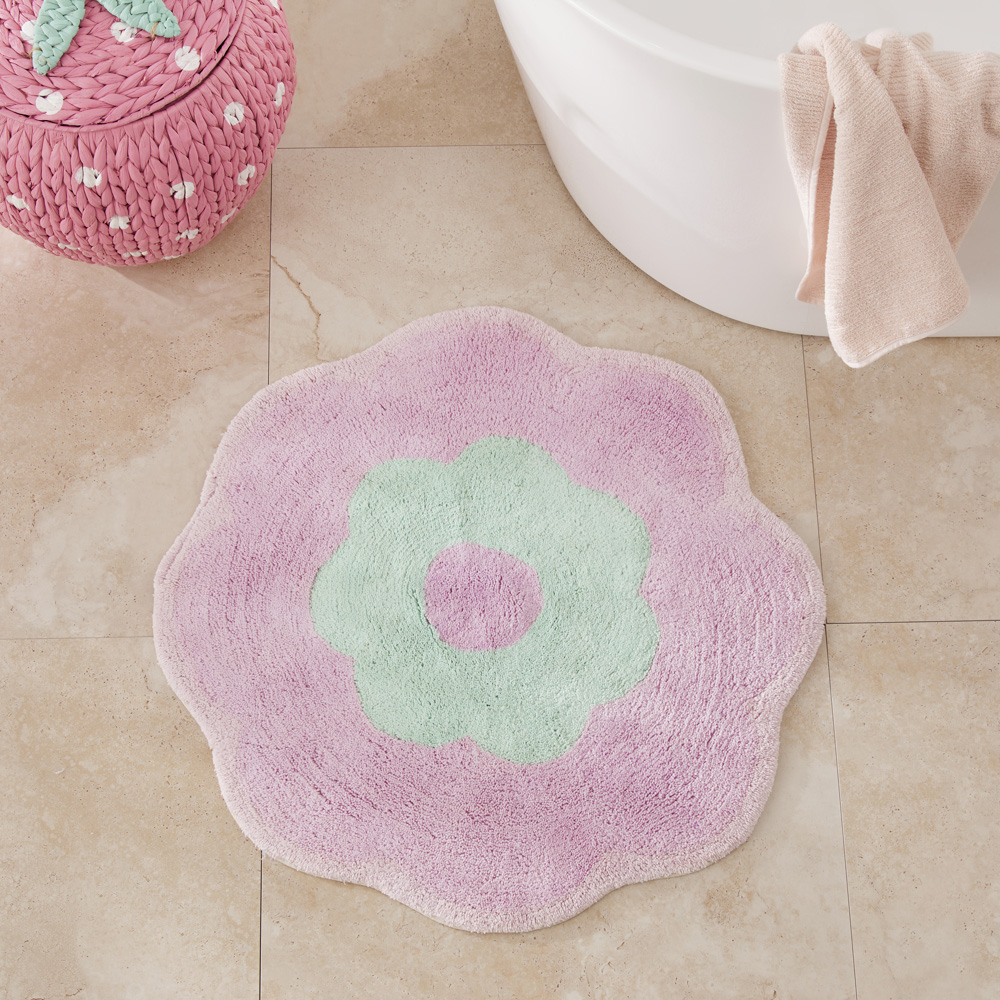 Adairs Kids - Kids Poppy Floral Multi Bath Mat | Adairs