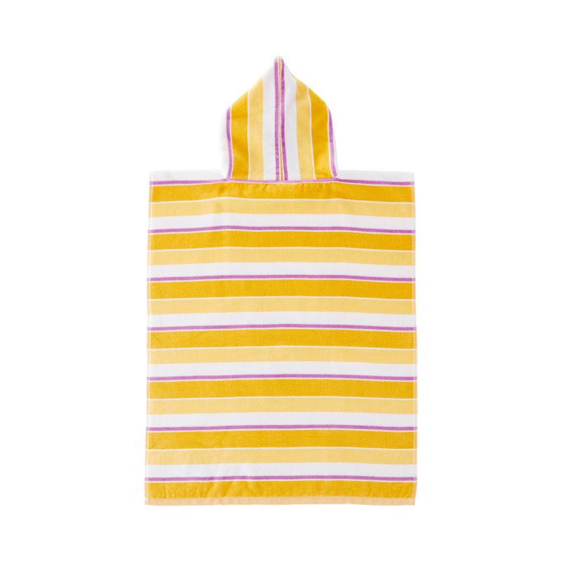 Adairs Kids - Velour Kids Mini Me Ocean Stripe Lemon Hooded Beach Towel ... Adairs Kids - Velour Kids Mini Me Ocean Stripe Lemon Hooded Beach Towel ...