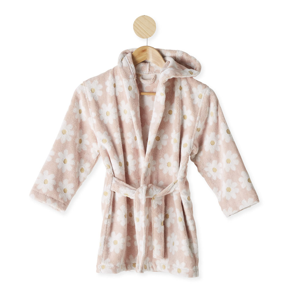 Adairs Kids - Daisy Floral Kids Cotton Bathrobe | Adairs