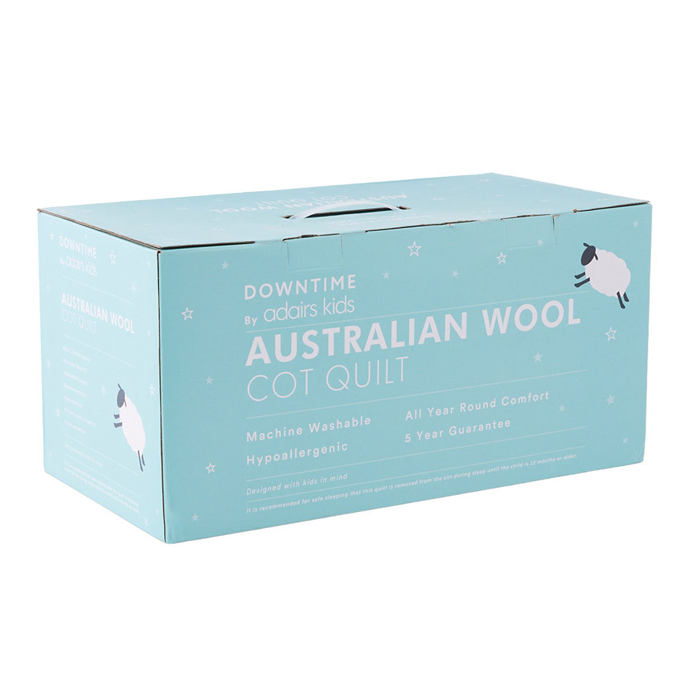 Downtime Australian Wool Cot Quilt | Adairs