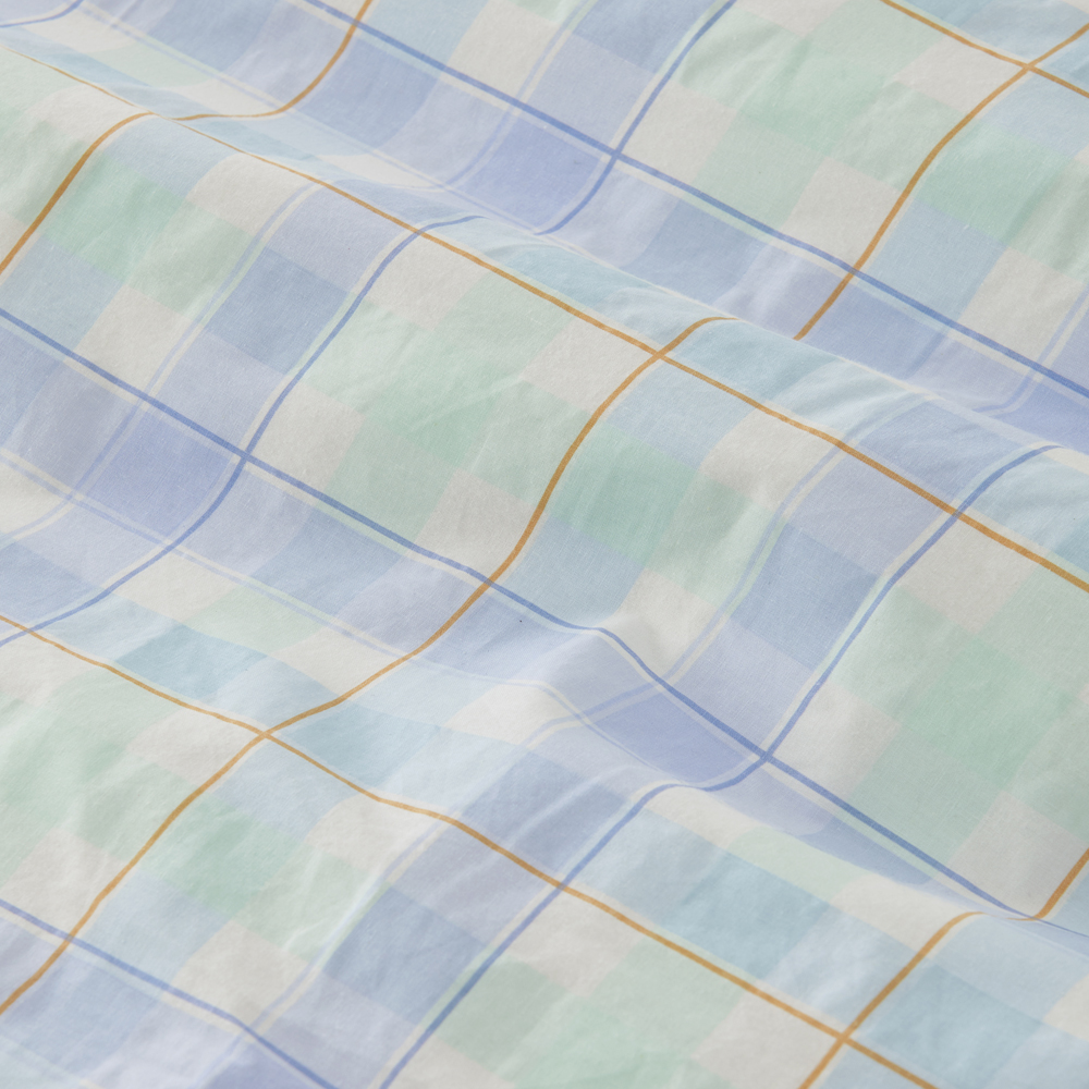 Adairs Kids - Cameron Check Blue Quilt Cover Set | Adairs