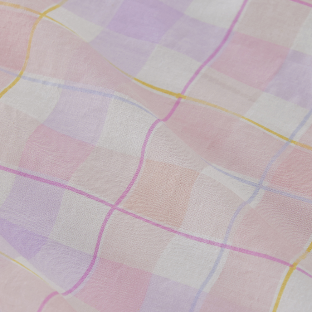 Adairs Kids - Cameron Check Pink Quilt Cover Set | Adairs