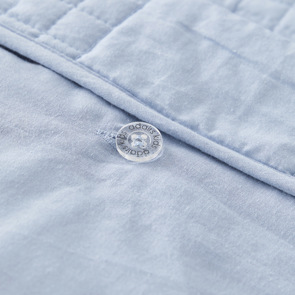 Adairs Kids - Murphy Powder Blue Quilted Quilt Cover Set | Adairs