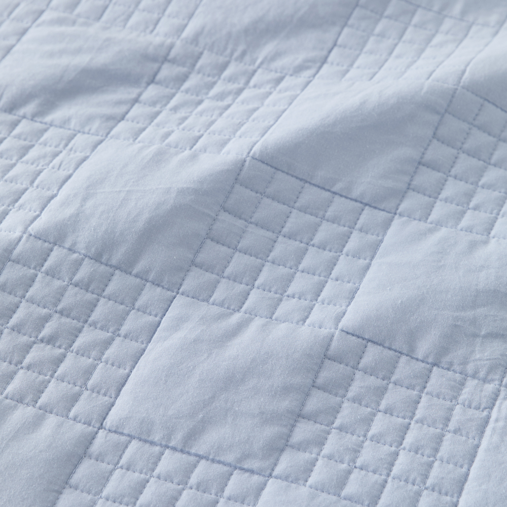 Adairs Kids - Murphy Powder Blue Quilted Quilt Cover Set | Adairs