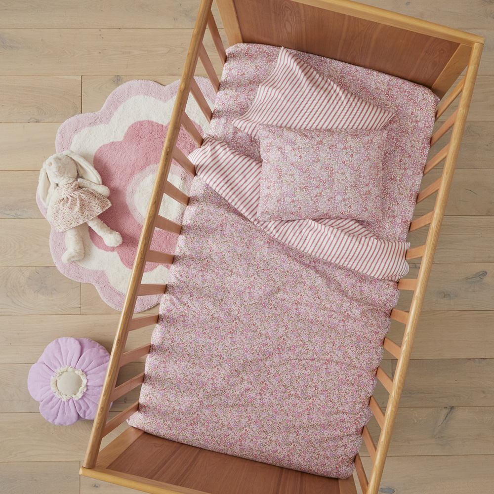Adairs Kids - Heirloom Madelyn Floral Rose Cot Quilt Cover Set | Adairs