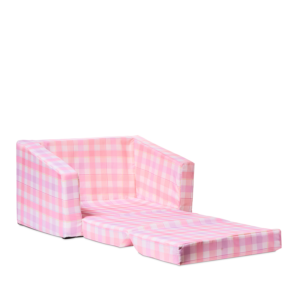 Adairs Kids - Gingham Pink Flip Out Sofa | Adairs
