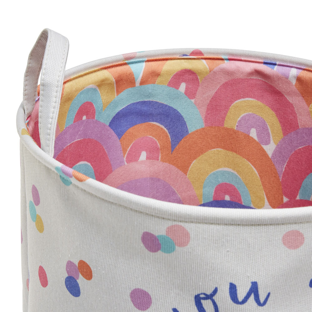 Adairs Kids - Designer Rainbow Burst Printed Basket | Adairs