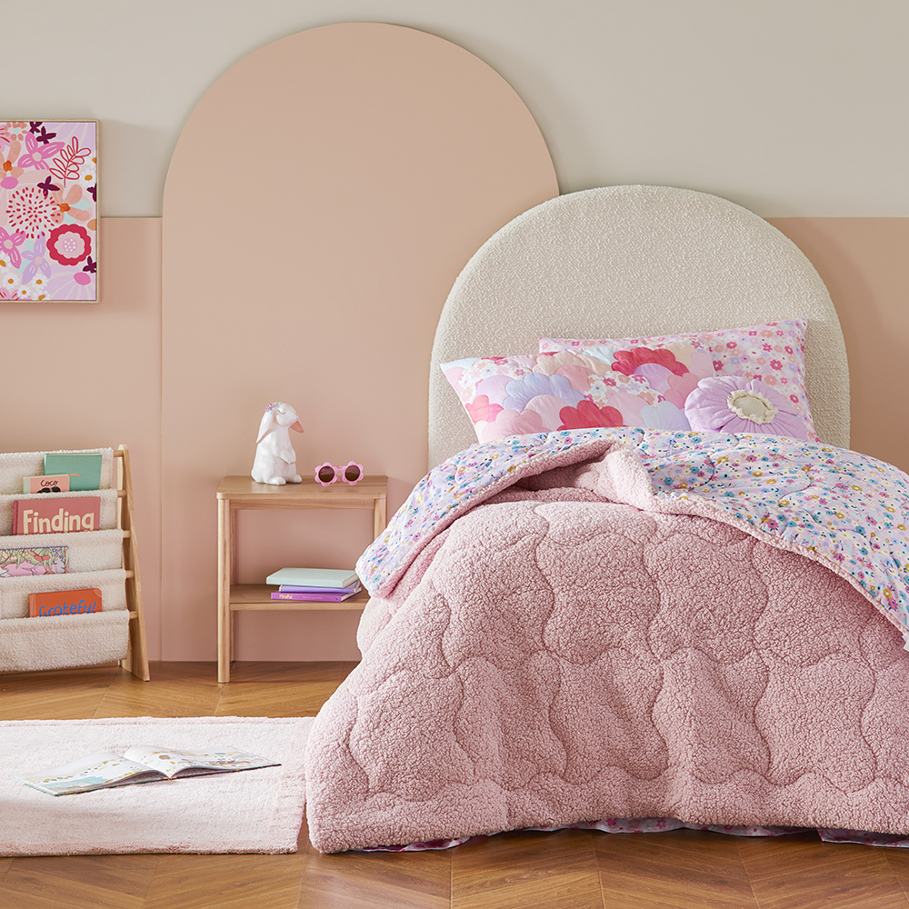 Adairs Kids - Teddy Sadie Floral Blanket | Adairs