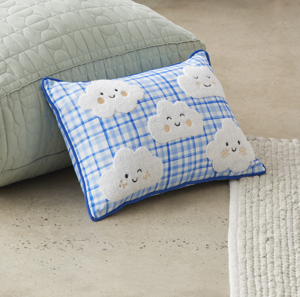 Adairs Kids - Happy Clouds Classic Cushion | Adairs