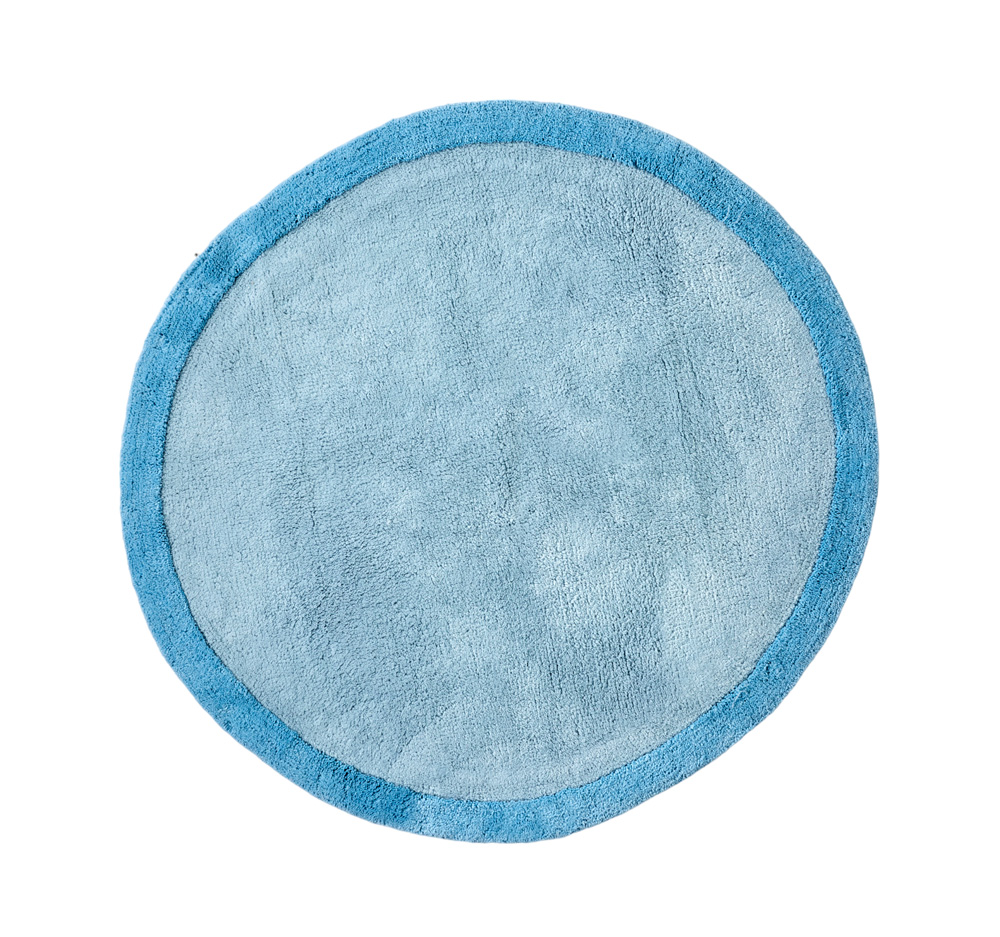 Adairs Kids - Reece Pale Blue Round Rug | Adairs