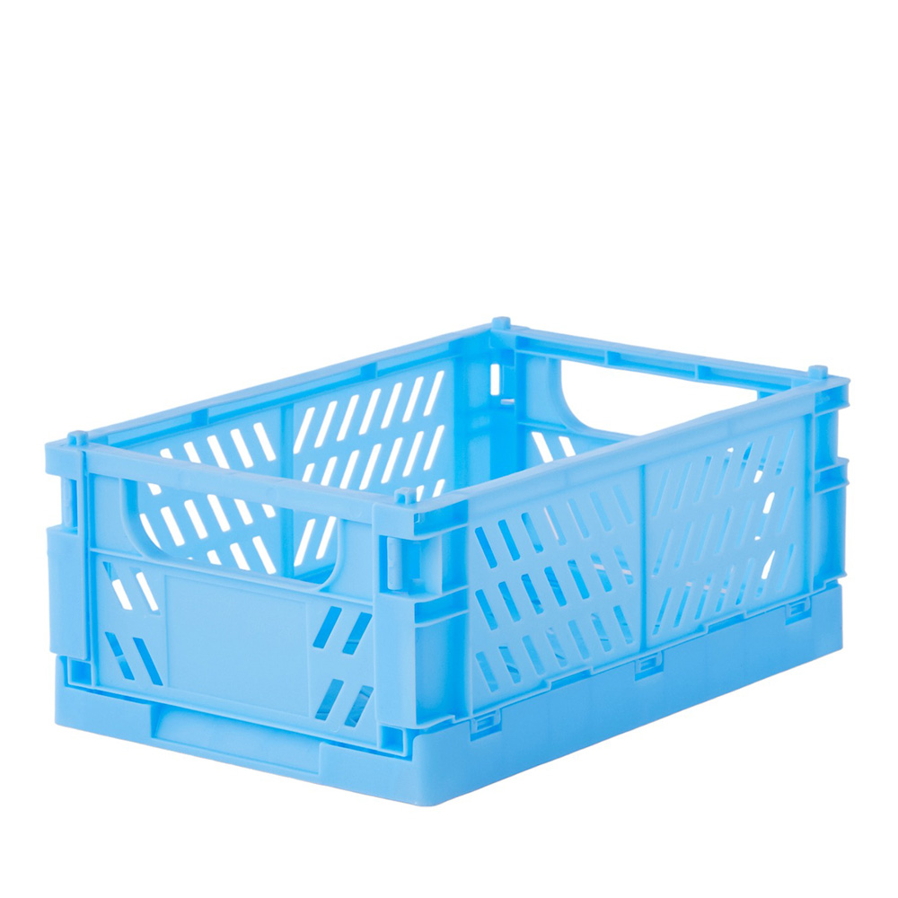 Adairs Kids - Foldable Blue Medium Storage Boxes Pack of 2 | Adairs
