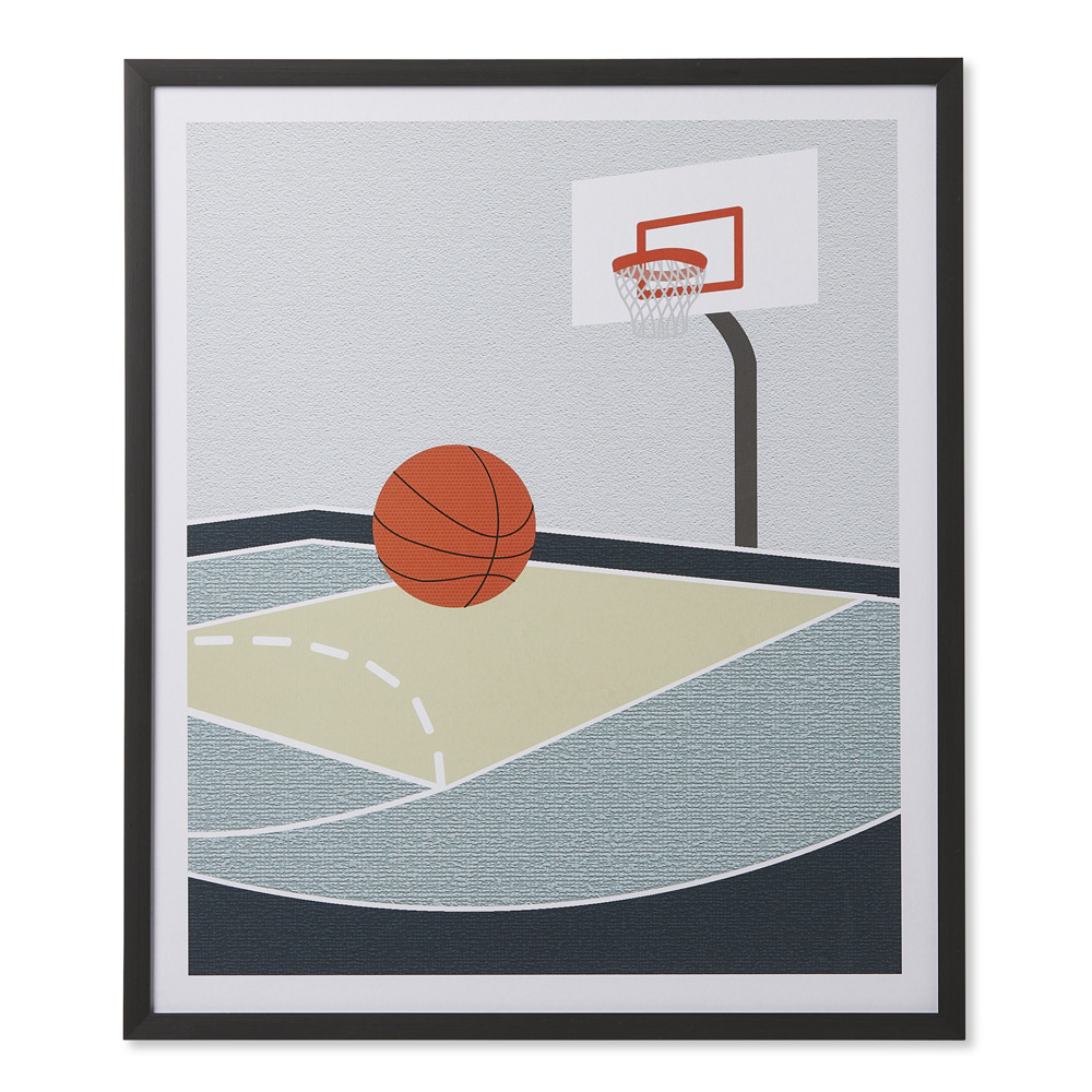 Adairs Kids - Basketball Court Wall Art | Adairs