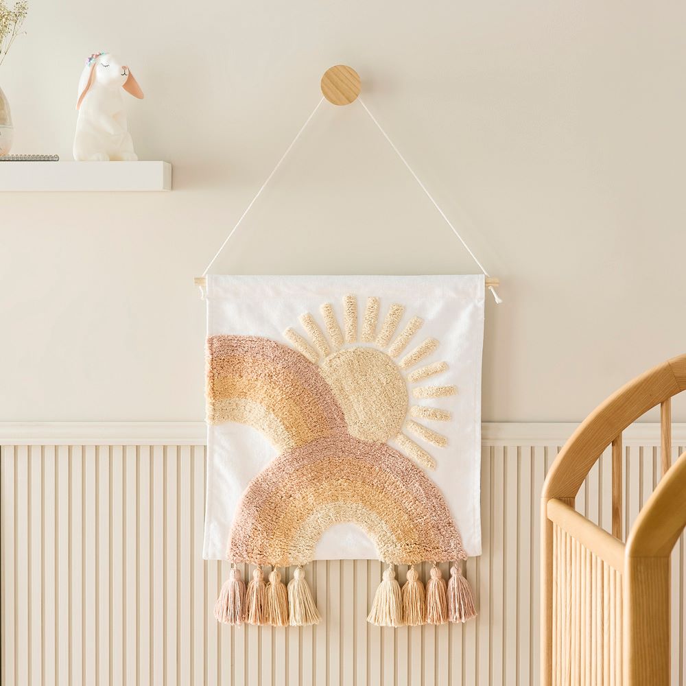 Adairs Kids - Rainbows and Sunshine Naturals Designer Wall Décor | Adairs